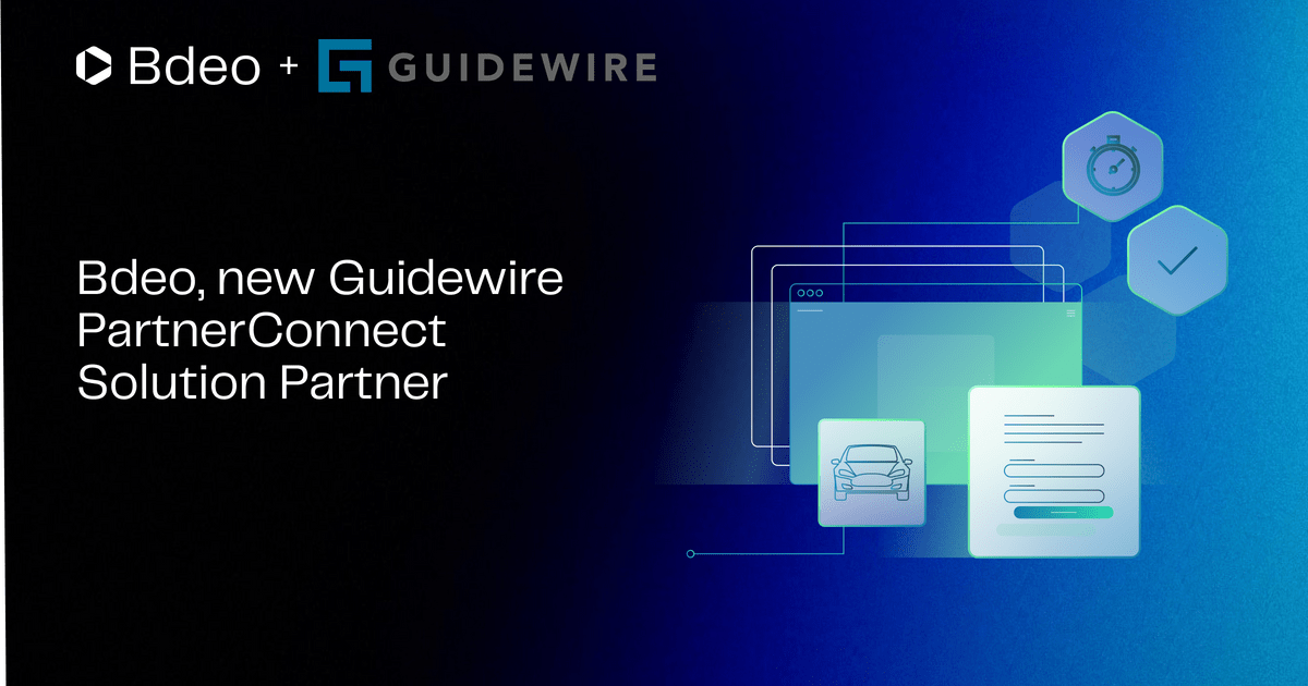 Bdeo, new Guidewire PartnerConnect Solution Partner